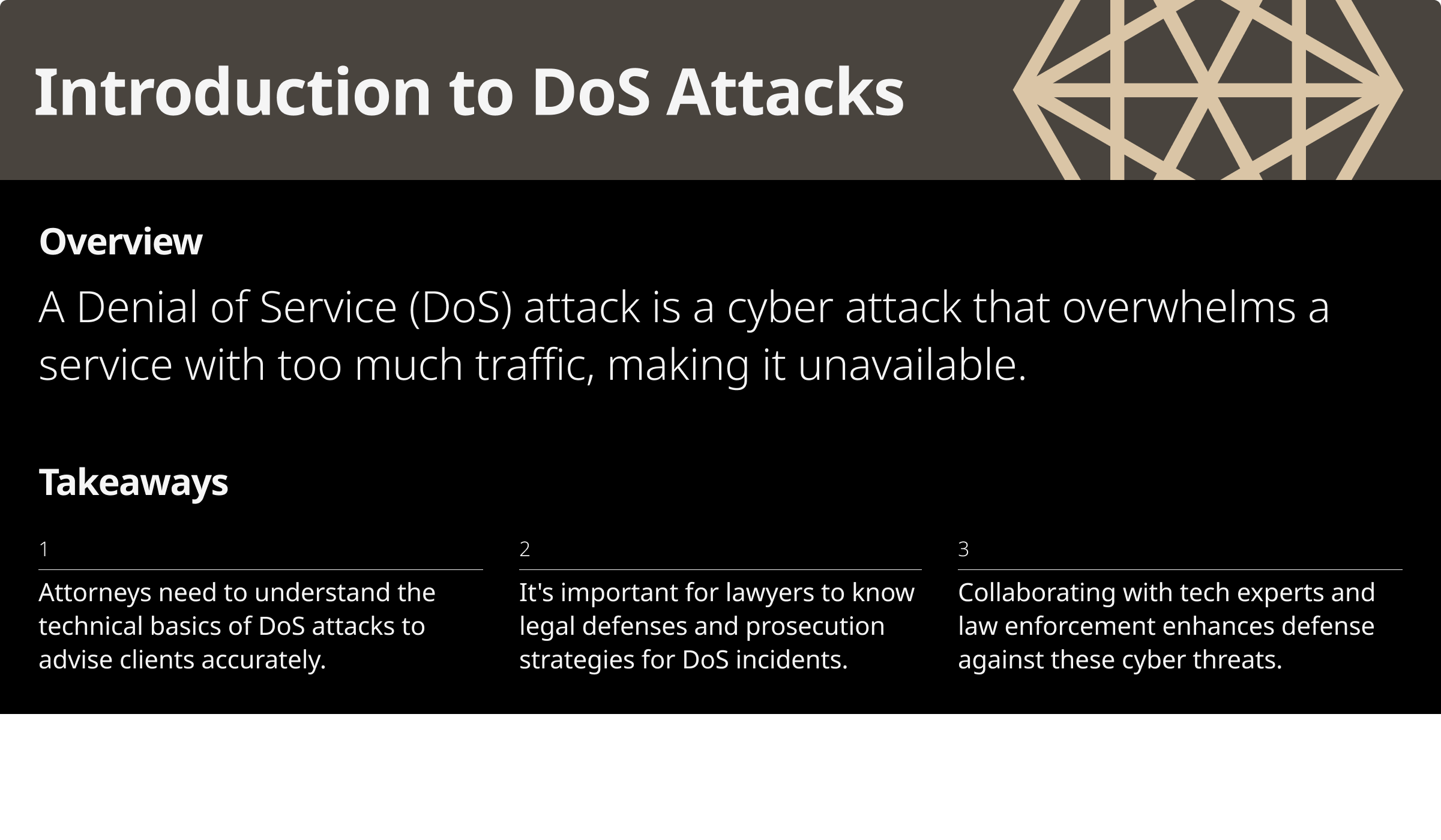 Introduction to Denial of Service (DoS) Attacks